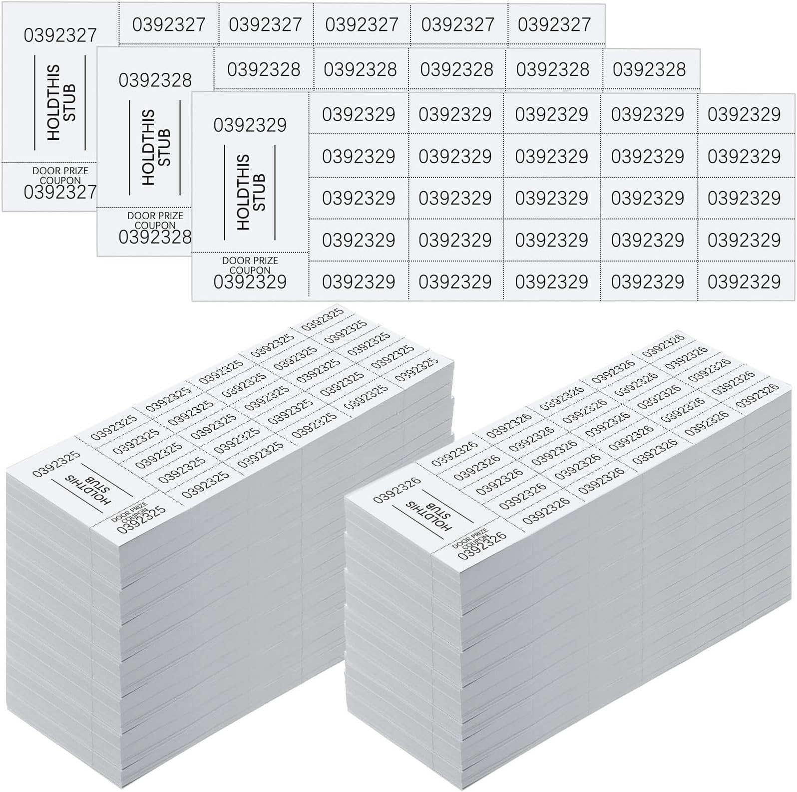 Amazon.com : Kosiz 2000 Sheets Raffle Ticket 25 Bid Chinese Auction ...