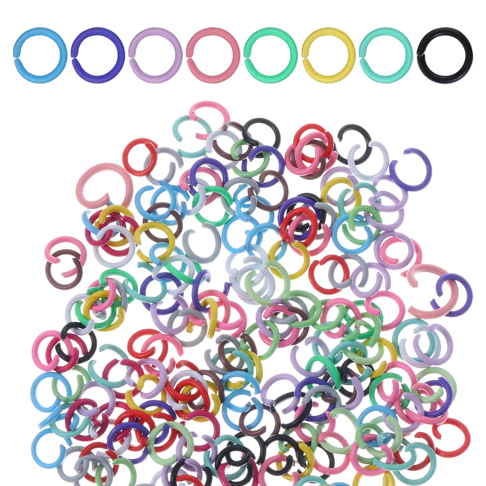 Amazon.com: 200Pcs Colored Jump Rings Jump Rings for Jewelry Making ...
