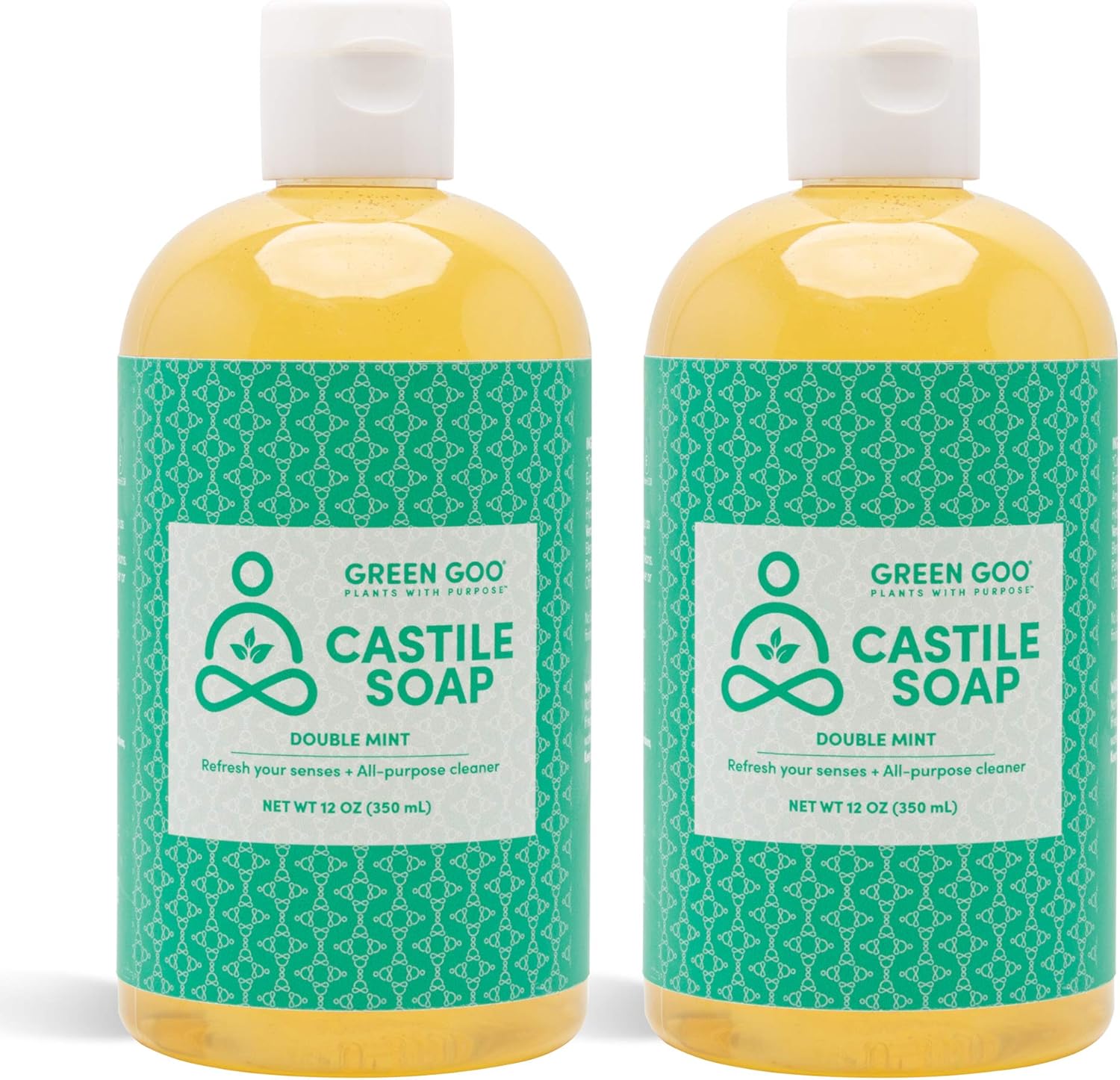Amazon.com : Green Goo Natural Skin Care Castile Soap Wash, Double Mint ...