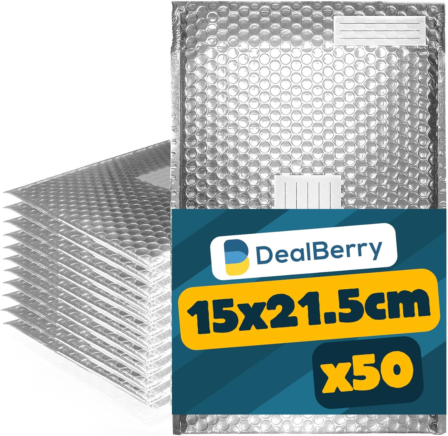 50 Pack Padded Bubble Envelopes - Bubble Wrap Envelope - Poly Bags for ...