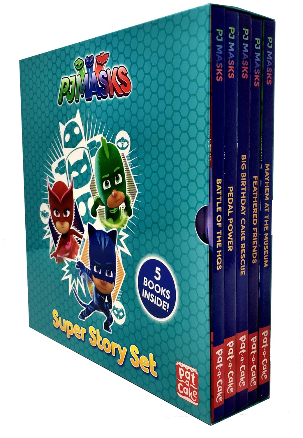 PJ Masks Super Story Collection 5 Books Box Set: Pat-a-Cake, P.J. Masks ...
