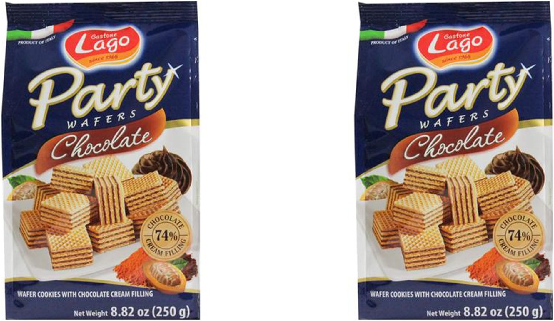 Amazon.com: Gastone Lago Party Wafers Cookies 7.5 oz, 213g (Hazelnut ...