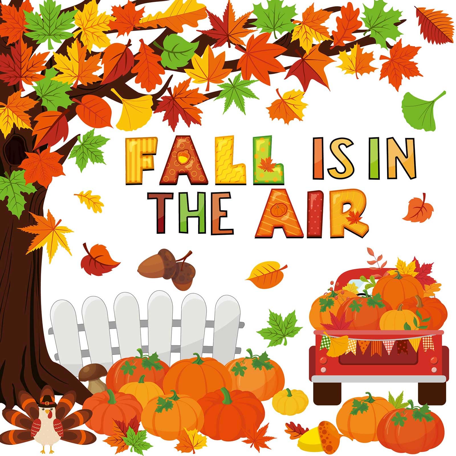Snapklik.com : Pasimy 96 Pcs Fall Bulletin Board Decorations ...