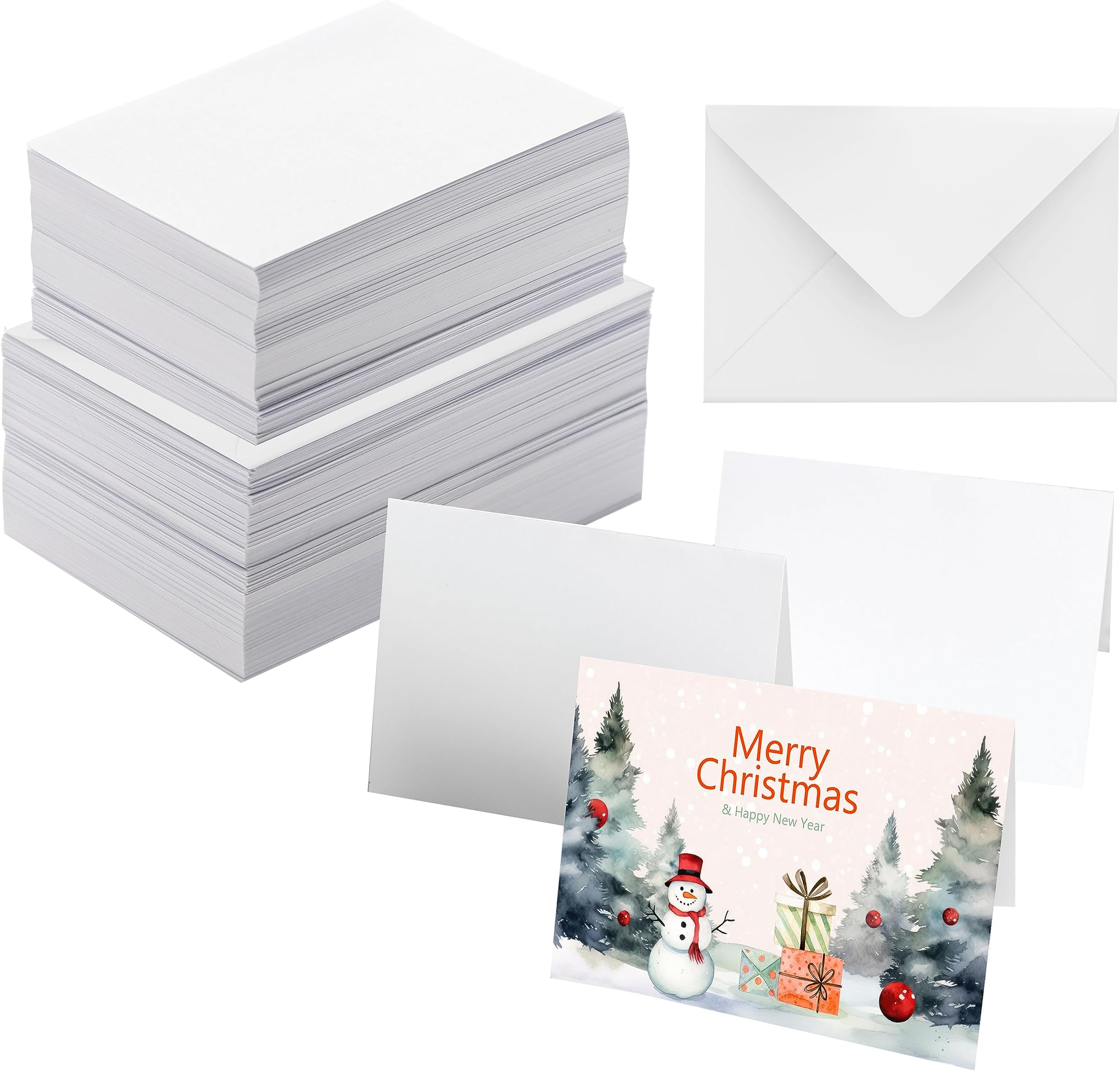 Craft UK 243 5 x 5 inch Card and Envelope pack of 50 - White : Amazon ...