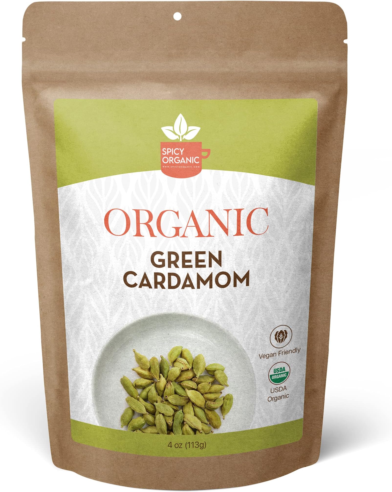 Amazon.com : SPICY ORGANIC Jumbo Size Green Cardamom Pods - 4 oz - 100% ...