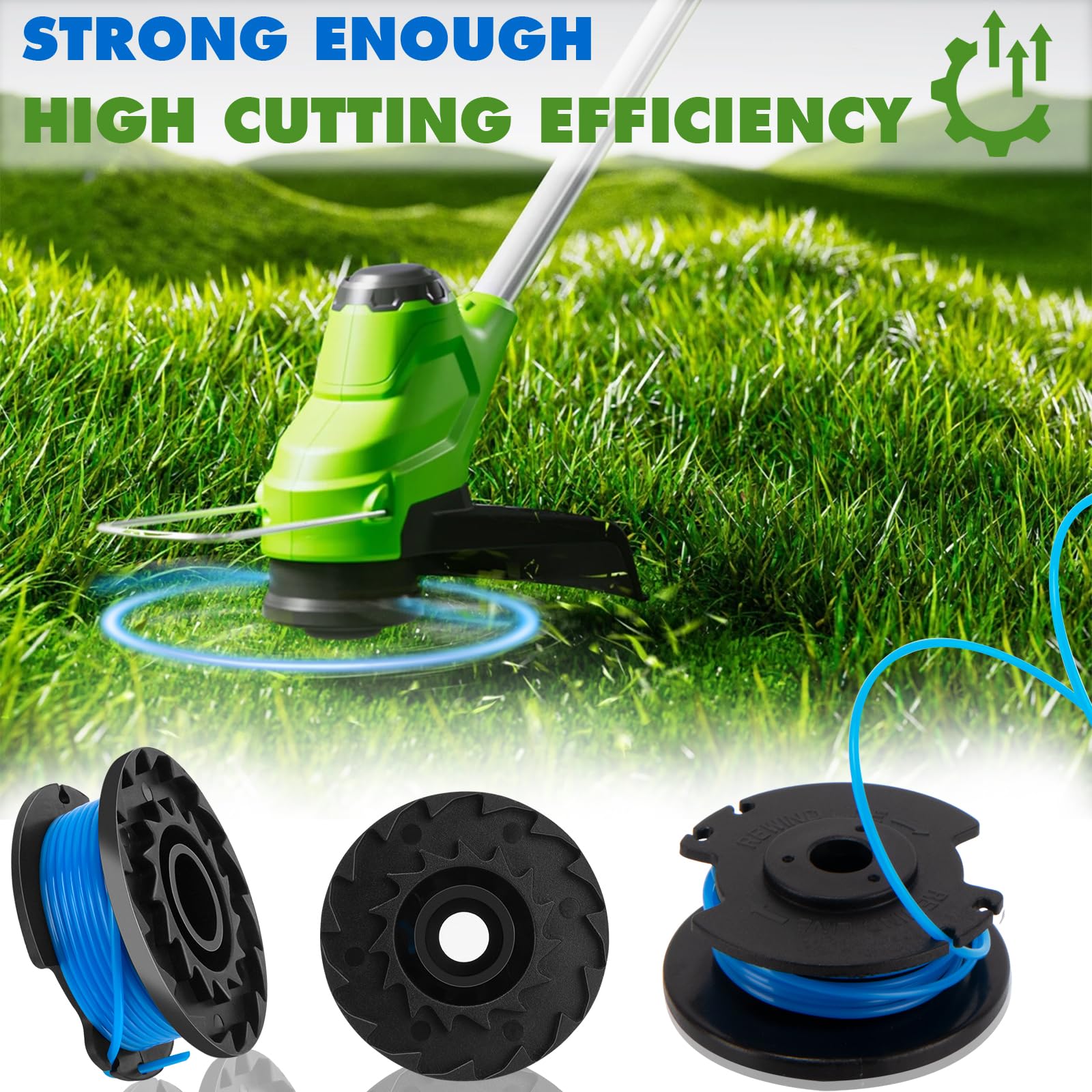 Snapklik.com : Replacement Spool For Greenworks Weed Eater String, 0. ...
