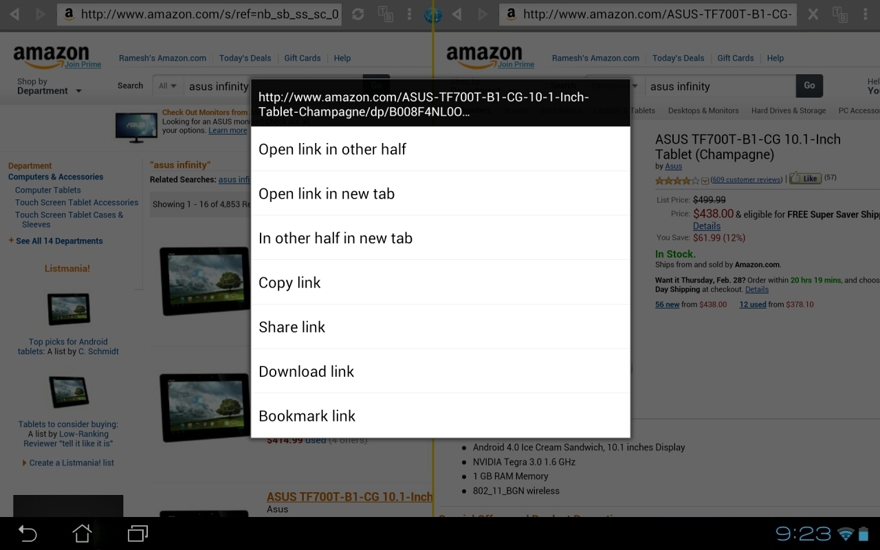 Split Browser - App on the Amazon Appstore