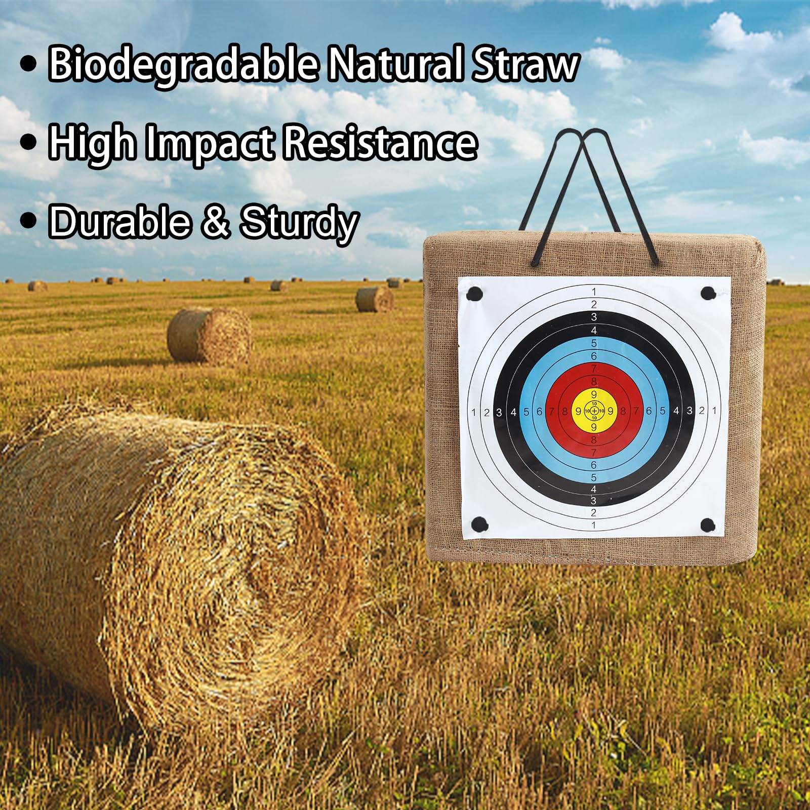 Snapklik.com : SOPOGER 20 Inch Straw Archery Target