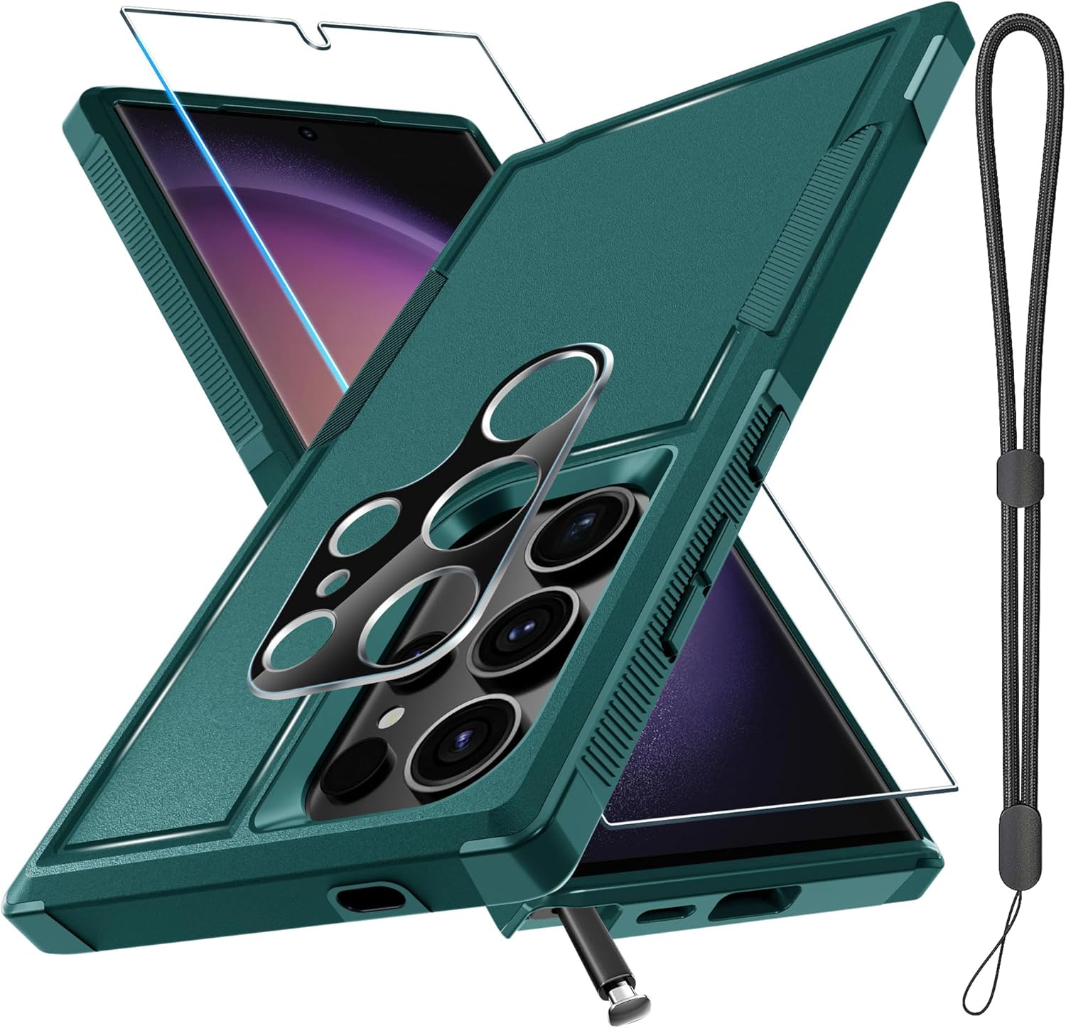 Amazon.com: RMOCR Case for Samsung Galaxy S25 Ultra, Full Body Heavy Duty Rugged Shockproof ...