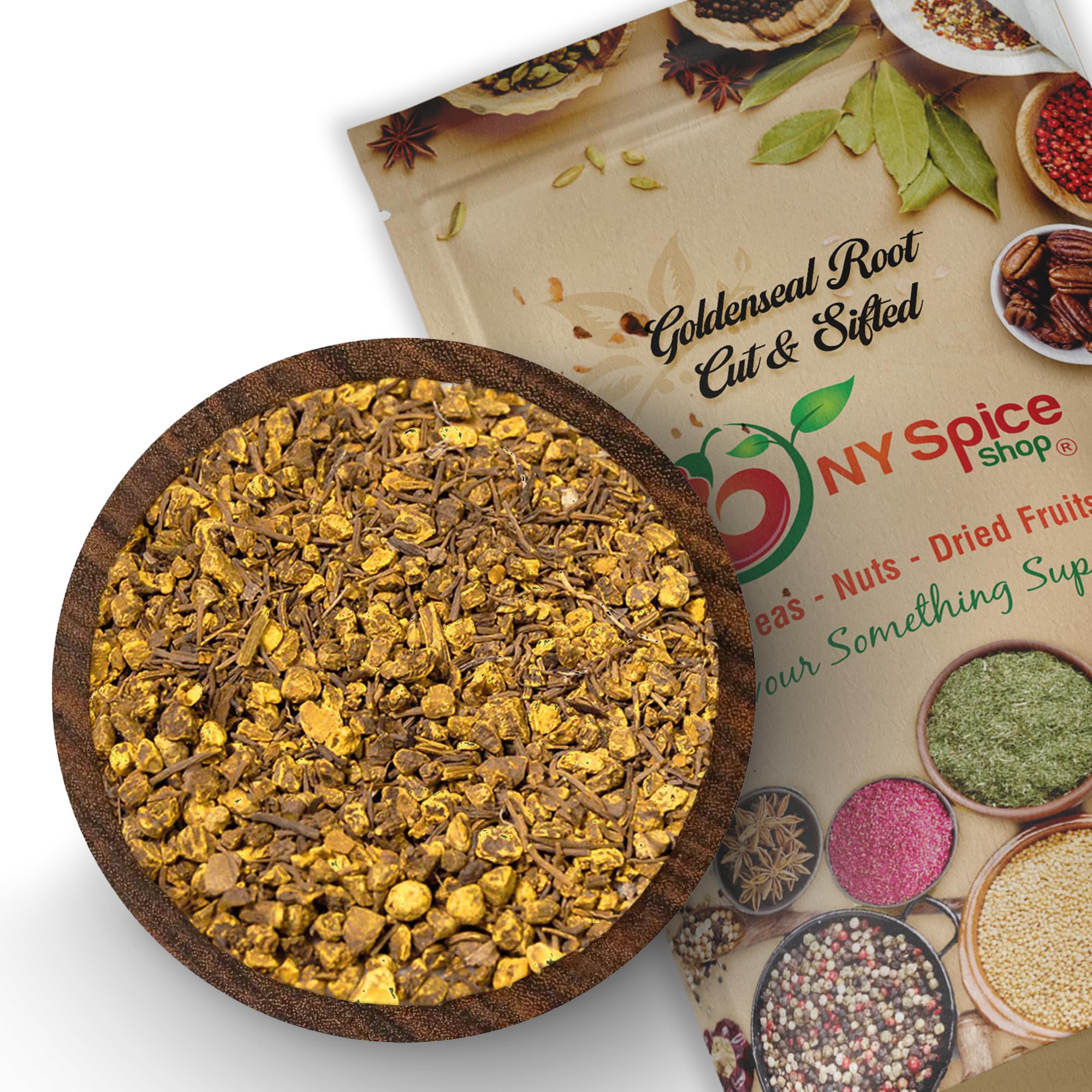 Amazon.com: NY Spice Shop Goldenseal Root Herb Cut & Sifted - 1 Ounce ...