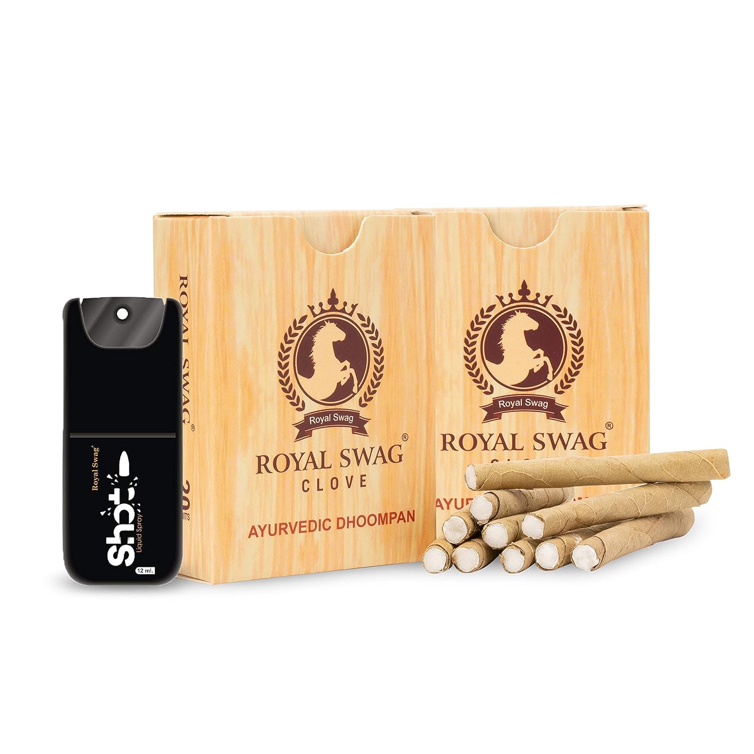 Buy ROYAL SWAG Ayurvedic & Herbal Long Filtered Bidi Smoke, (Pack of 2 ...