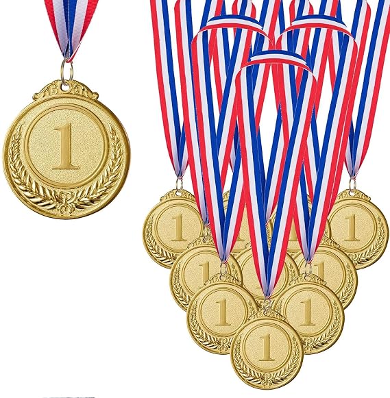 Sunshine smile Gewinner Medaillen Gold,10 Medaillen Metall,Medaillen ...