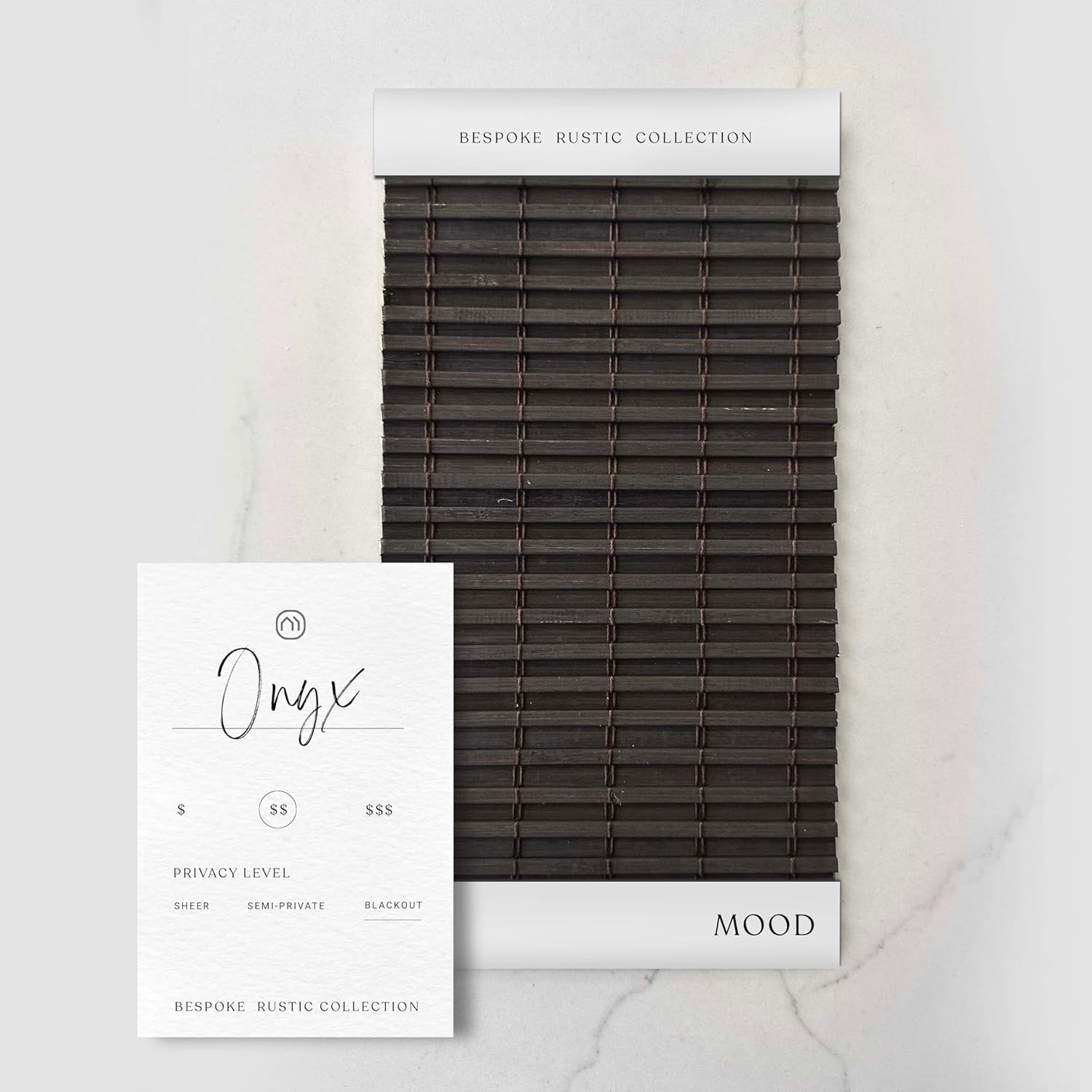 Amazon.com: MOOD Sample Swatches Fully Custom Bamboo Shades w/Movable ...