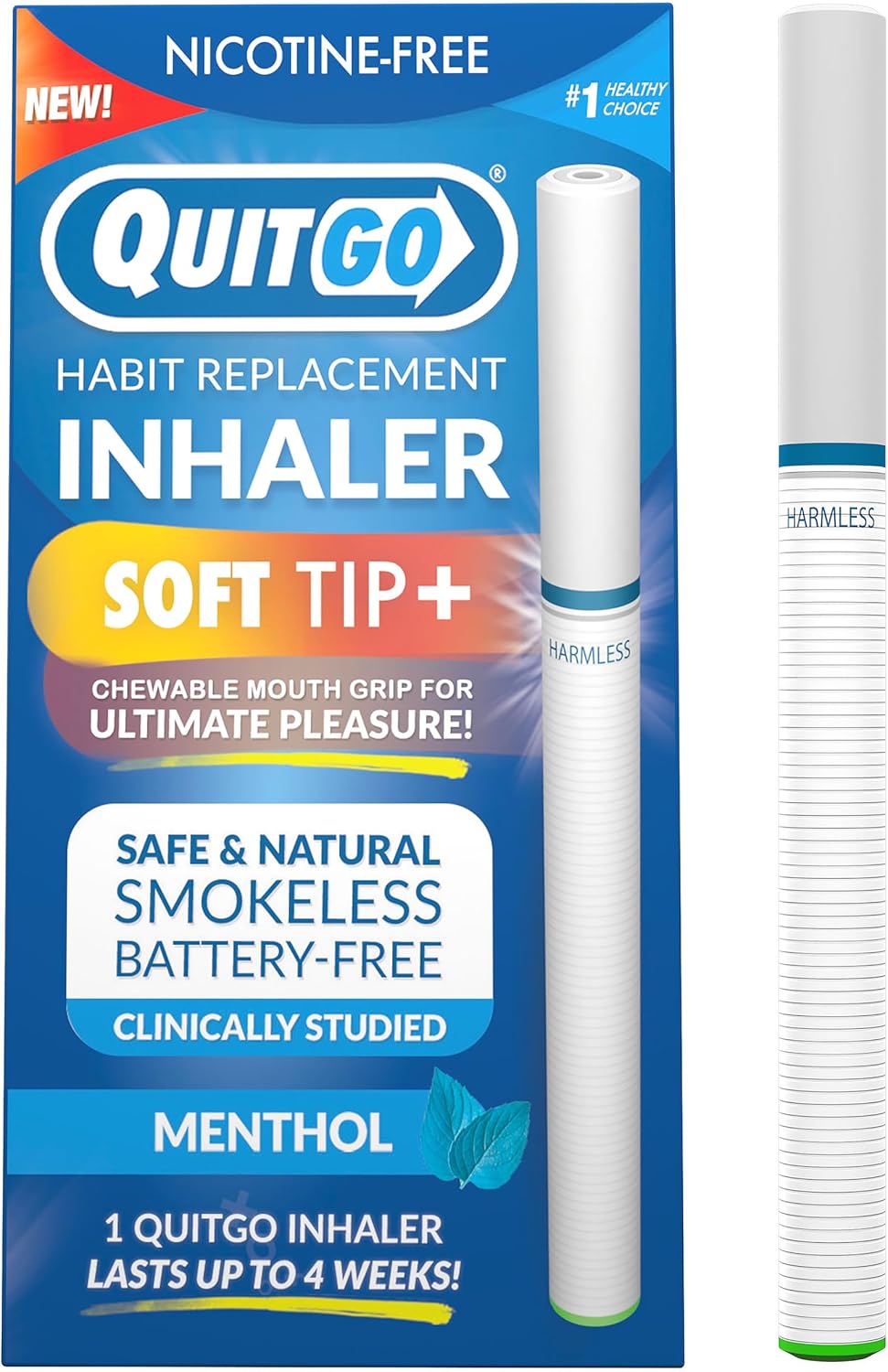 Amazon.com: QuitGo Habit Replacement Inhaler with Soft Tip Chewable ...