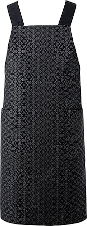 Amazon.co.jp: [アルベ] 胸当てエプロン 【ストレッチ/制電/切子柄】 DN8916 : ファッション