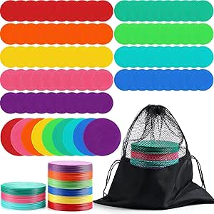 Amazon.com : Tinideya 90 Pcs Poly Spot Markers 4.72 Inch Vinyl Poly ...