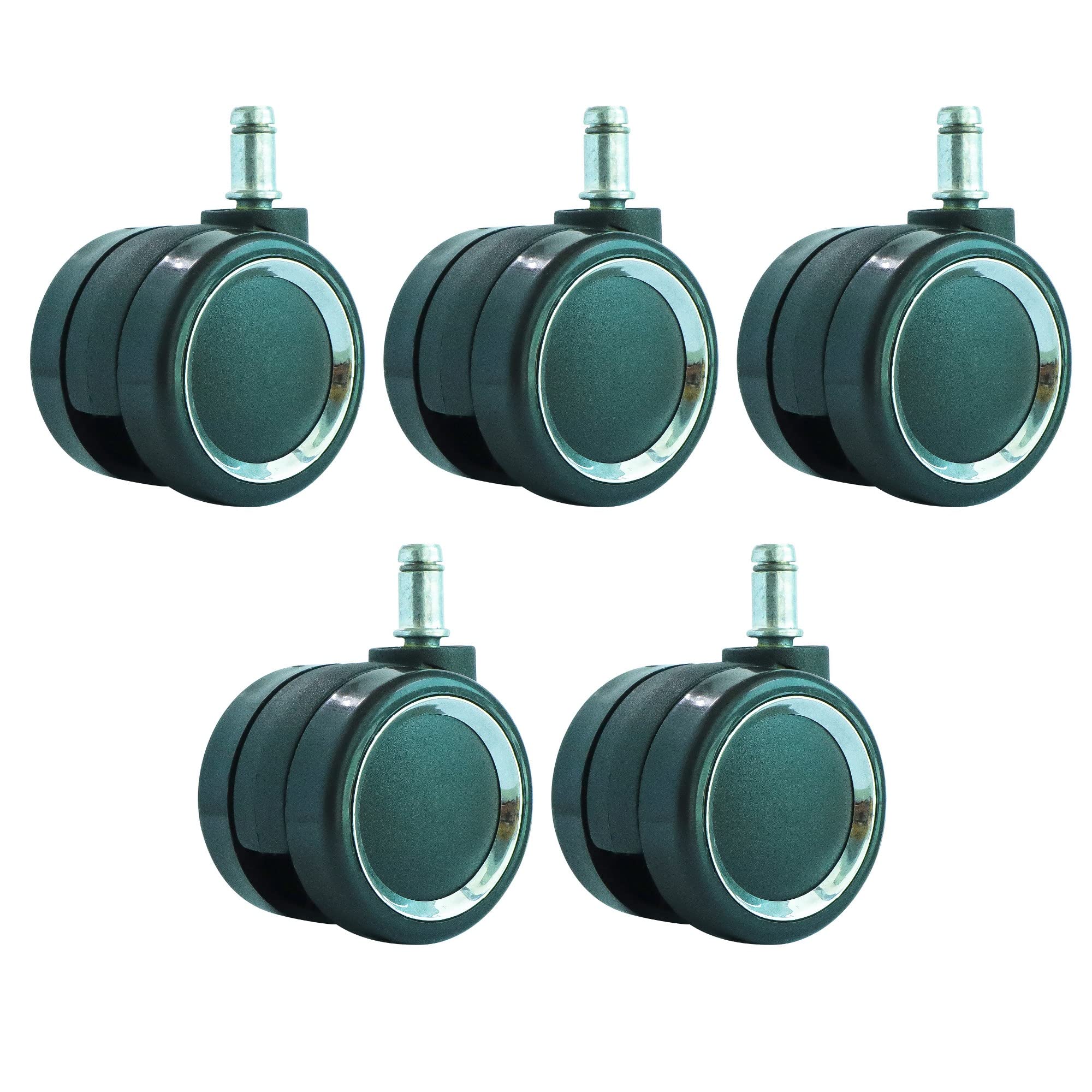 KindleArt Office Chair Wheel Heavy Duty Castor Pin Type Revolving Set ...