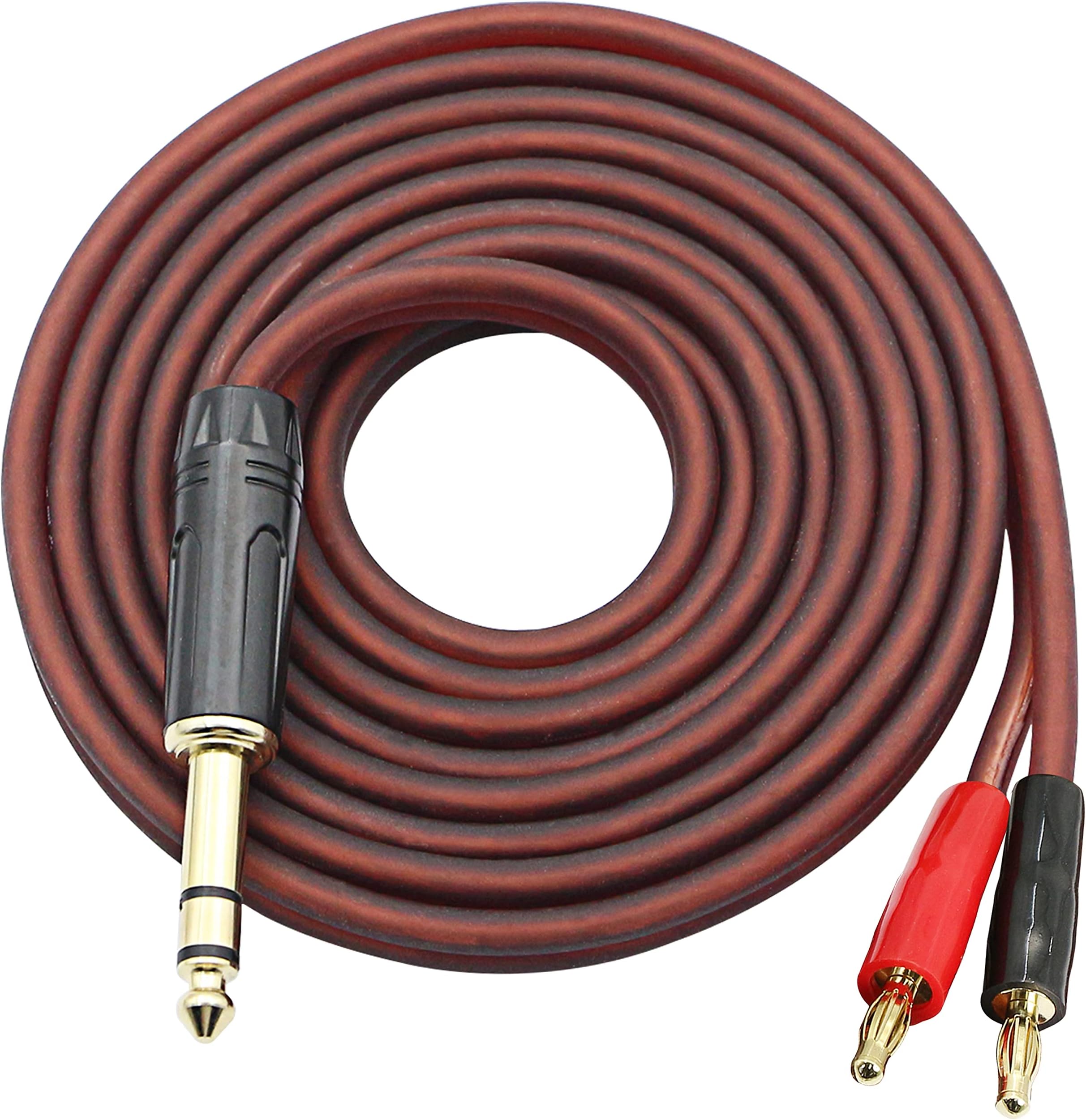 Amazon.com: Rockville RTSBW10 16 AWG 10 Foot 1/4" TS to Bare Wire ...