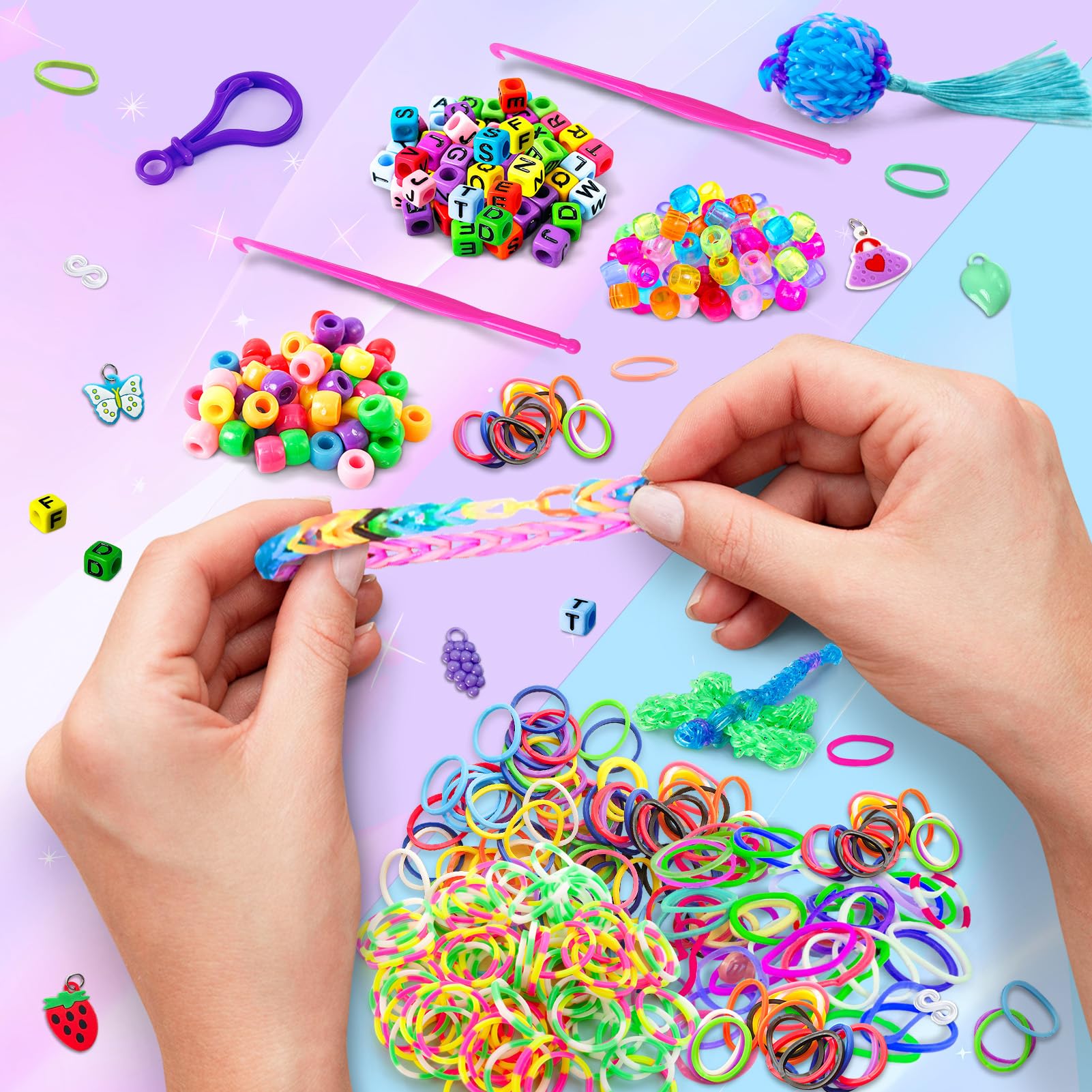 Rubber Bands For Bracelets 17500 Rubber Band Bracelet Kit 3 Layer ...