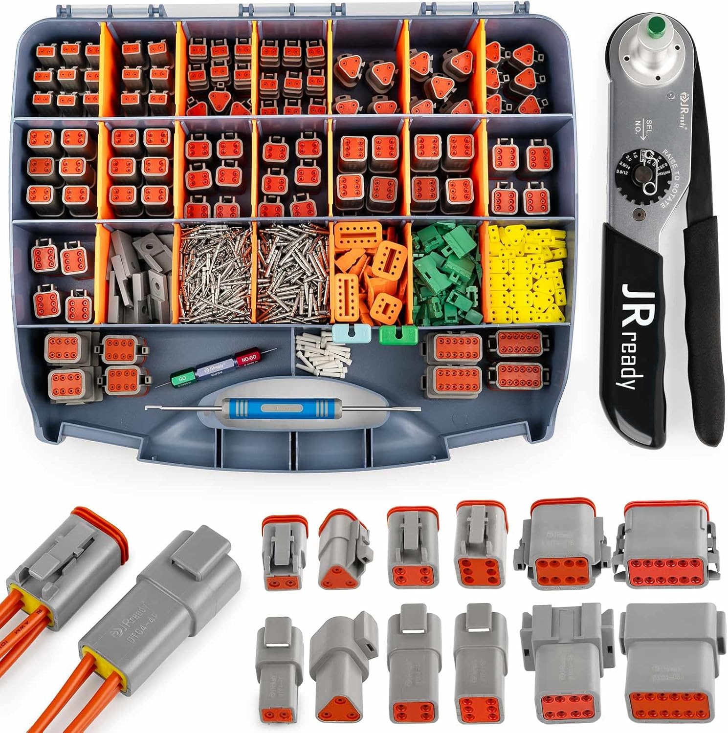 Amazon.com: JRready ST6110-1 Deutsch Connector Kit, DT Connectors 2 3 4 6 8 12 Pin, Deutsch ...