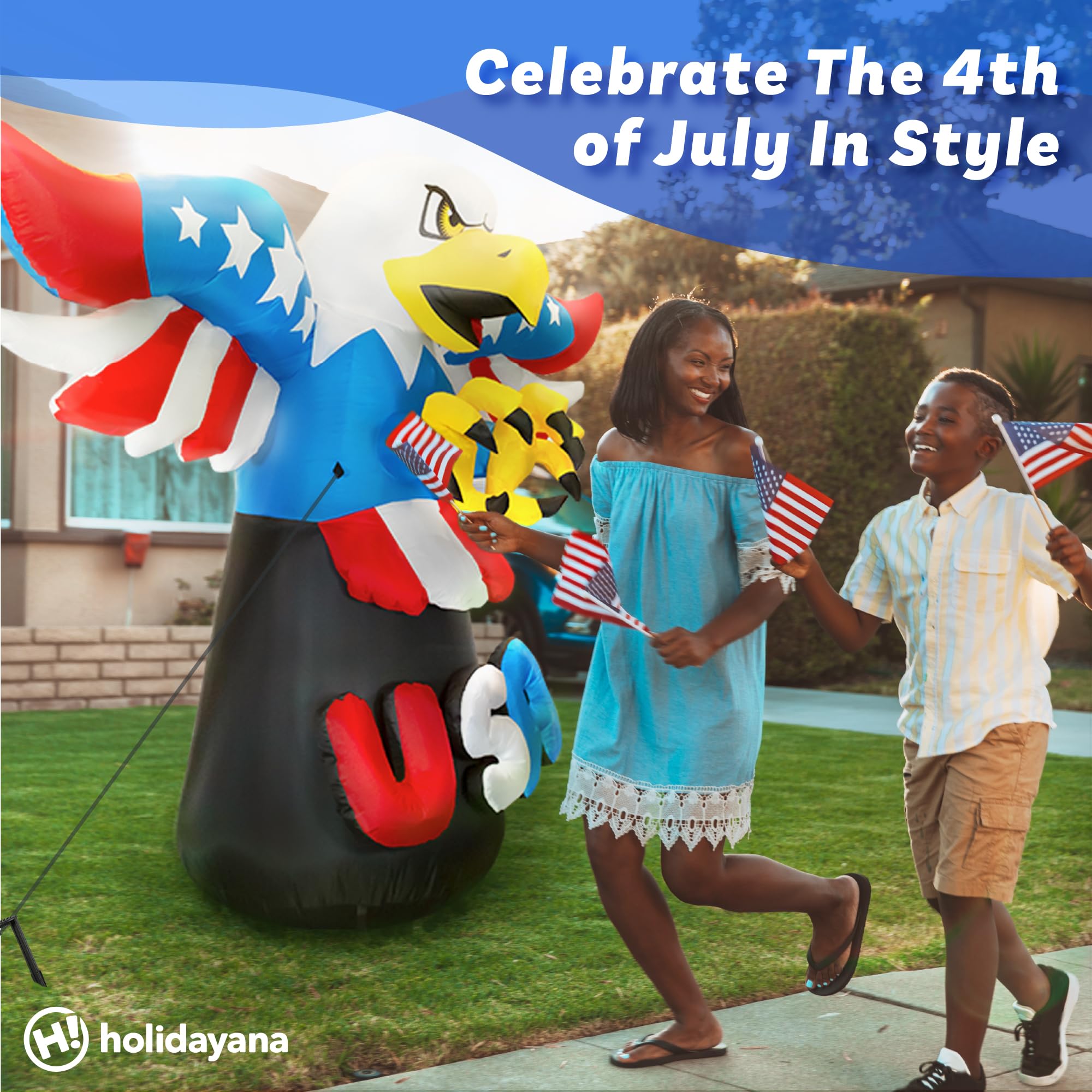 Snapklik.com : Holidayana 4th Of July Inflatable 6ft USA Eagle ...