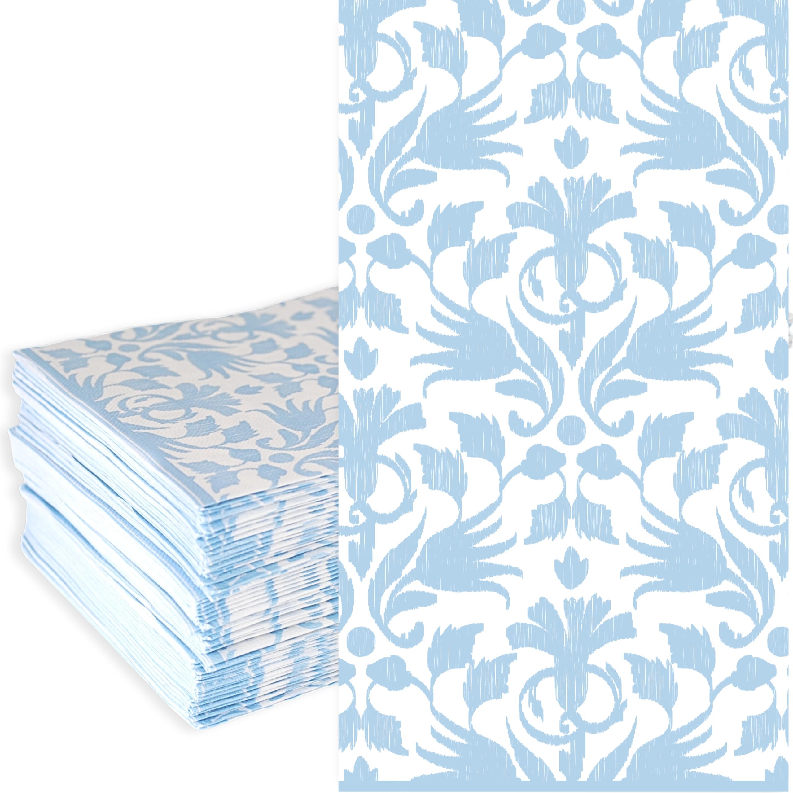Amazon.com: Generic AnyDesign 100Pcs Floral Guest Napkins Disposable ...