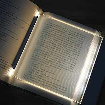 Frelisiy LED Panel Reading Light, Bookmark Clip-On Book Light ...