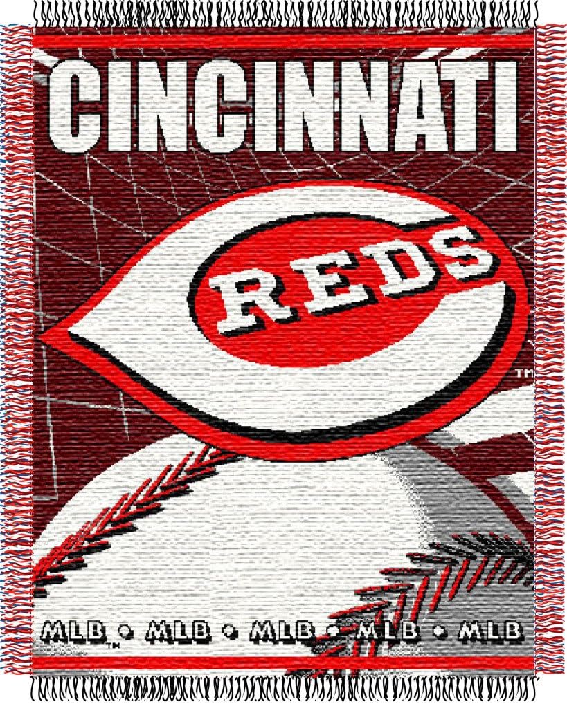 Amazon.com: Cincinnati Reds Focus Series Throw Blanket - MLB Baseball ...