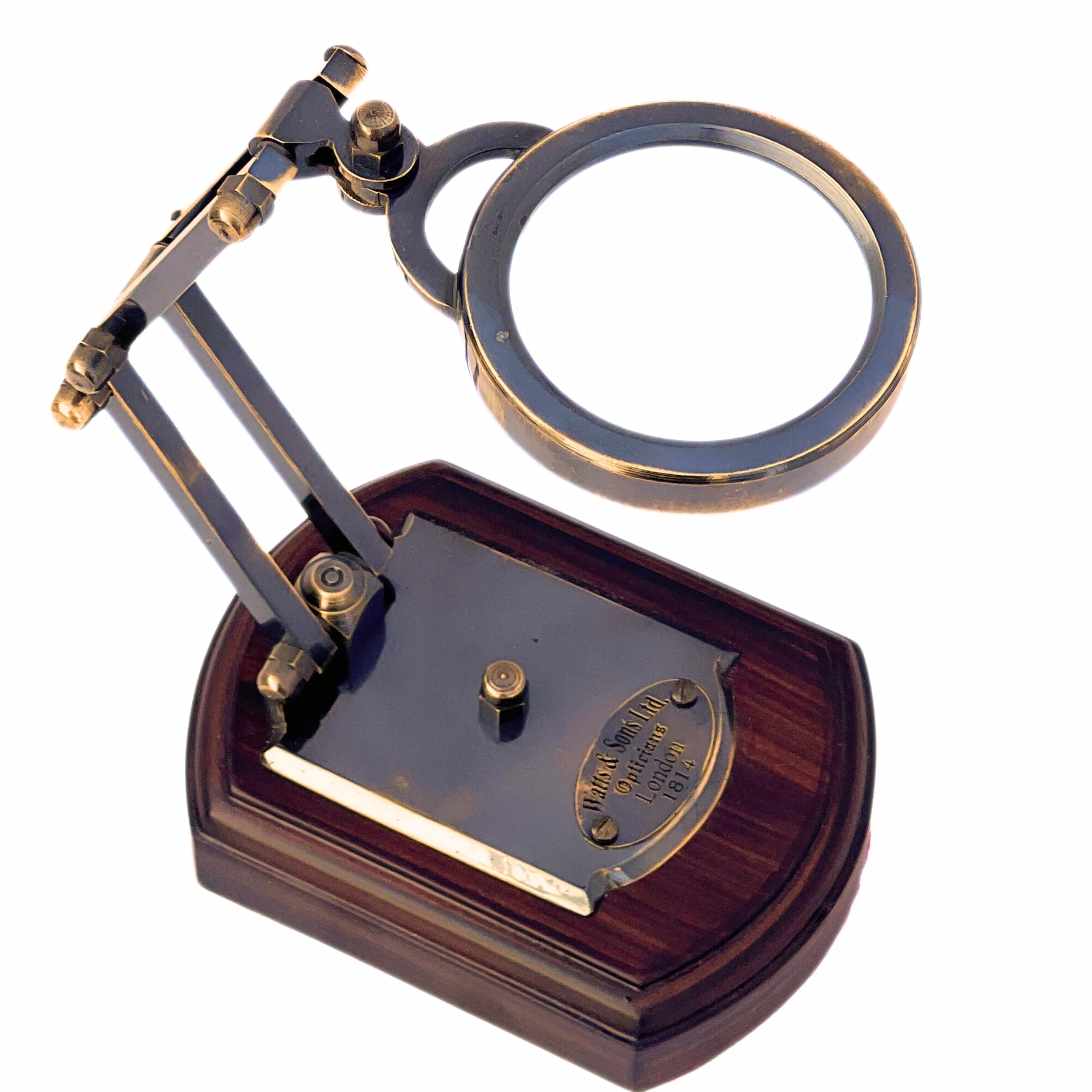 Amazon.com: Antique Brass Magnifying Glass – Vintage Design with Coated ...