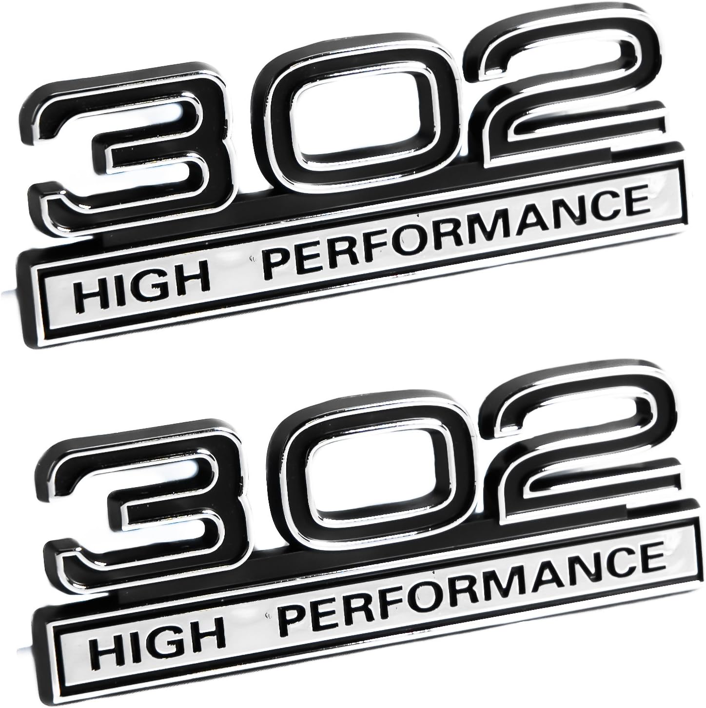 Amazon.com: 302 5.0 Liter Engine High Performance Emblems in Black ...