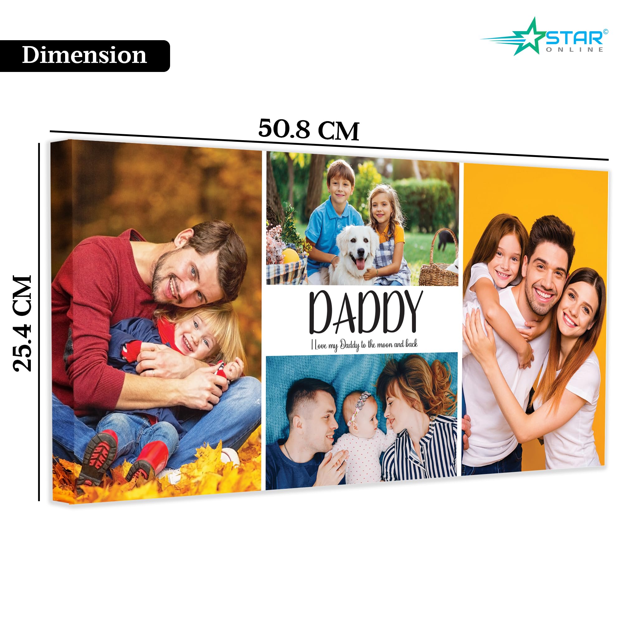 Personalized Canvas For Dad Dear My Loving Dad - Personalized Canvas ...