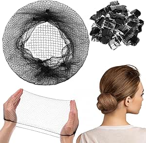 40PCS Hair Nets for Buns, Disposable Hair Nets Invisible Hairnets for ...