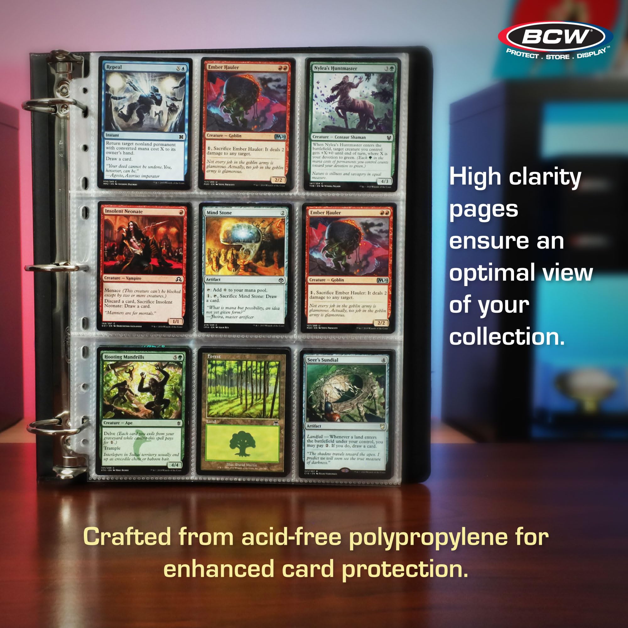 Snapklik.com : BCW Basics 9-Pocket Card Pages