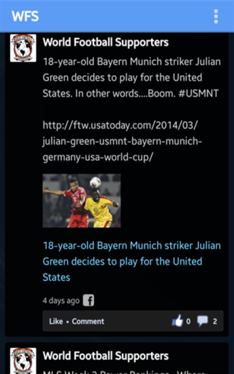 World Football Supporters - App on Amazon Appstore