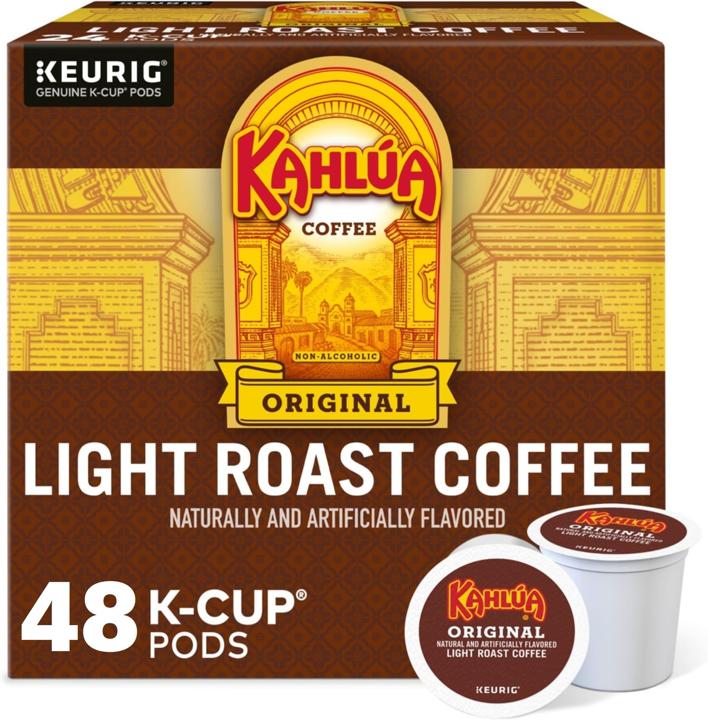 Amazon.com: Kahlua Original, Single-Serve Keurig K-Cup Pod, Light Roast ...