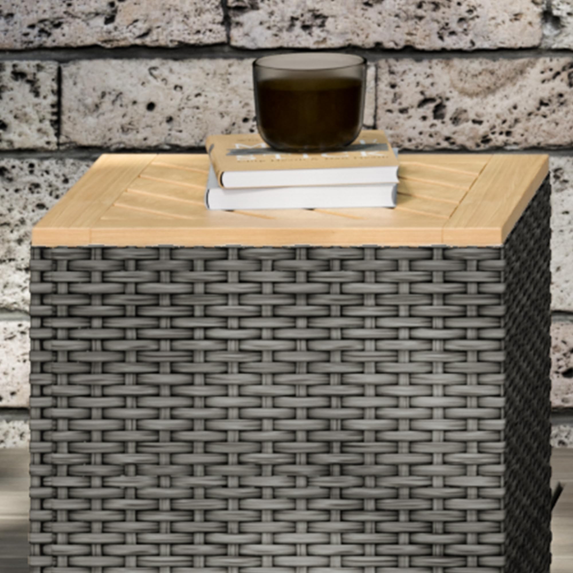 Snapklik.com : Homestyles Boca Raton Outdoor Side Table