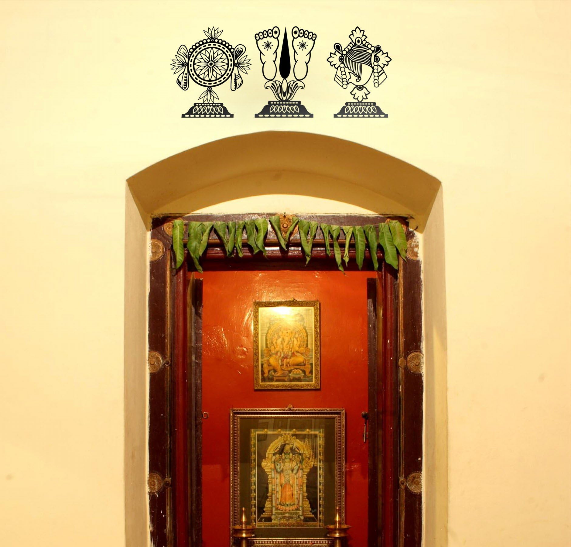 Tirupati Balaji Black Wall Sticker and Wallpaper Size(75 * 59) cm ...