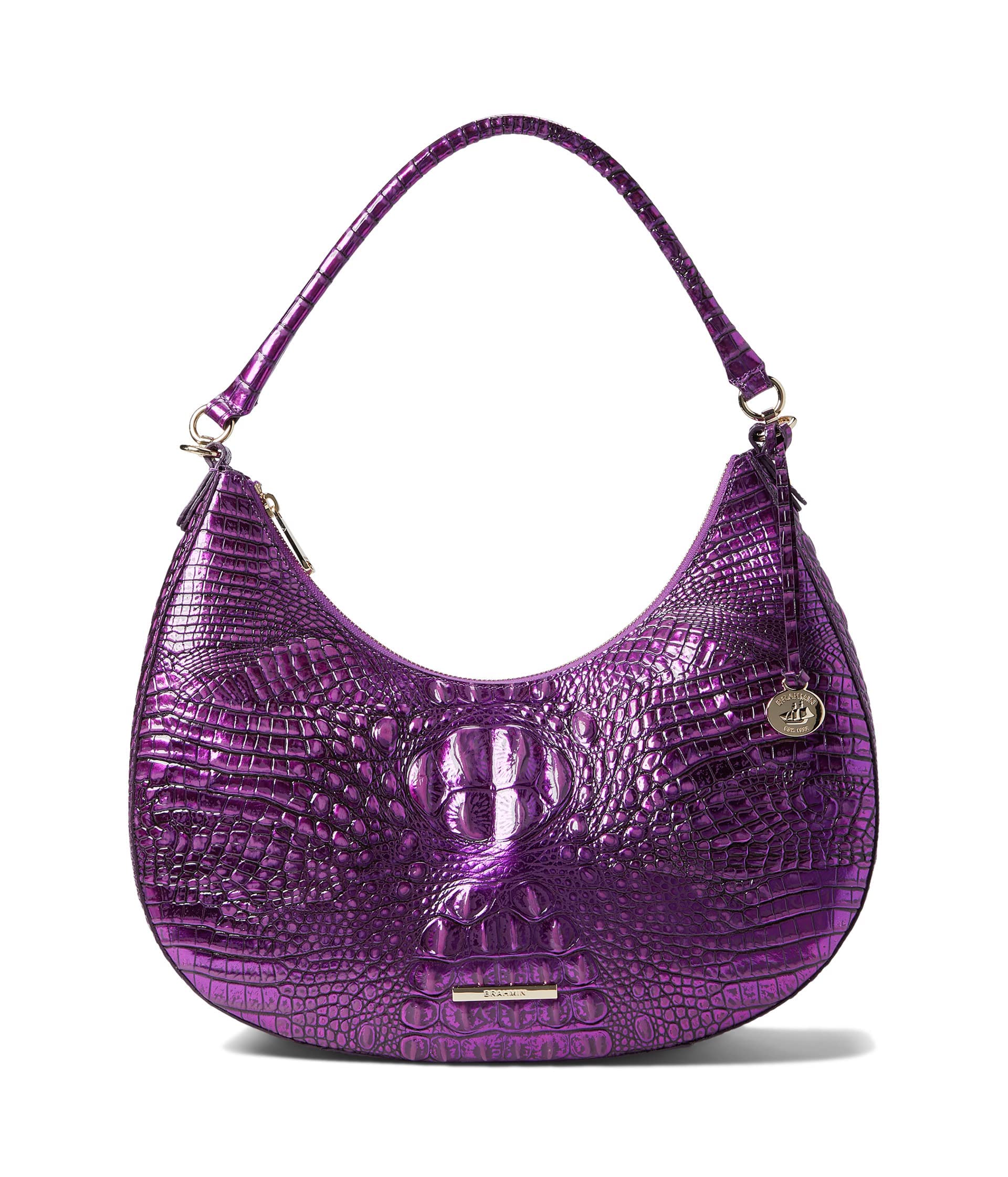 BRAHMIN Melbourne Bekka Shoulder Purple Potion One Size: Handbags ...