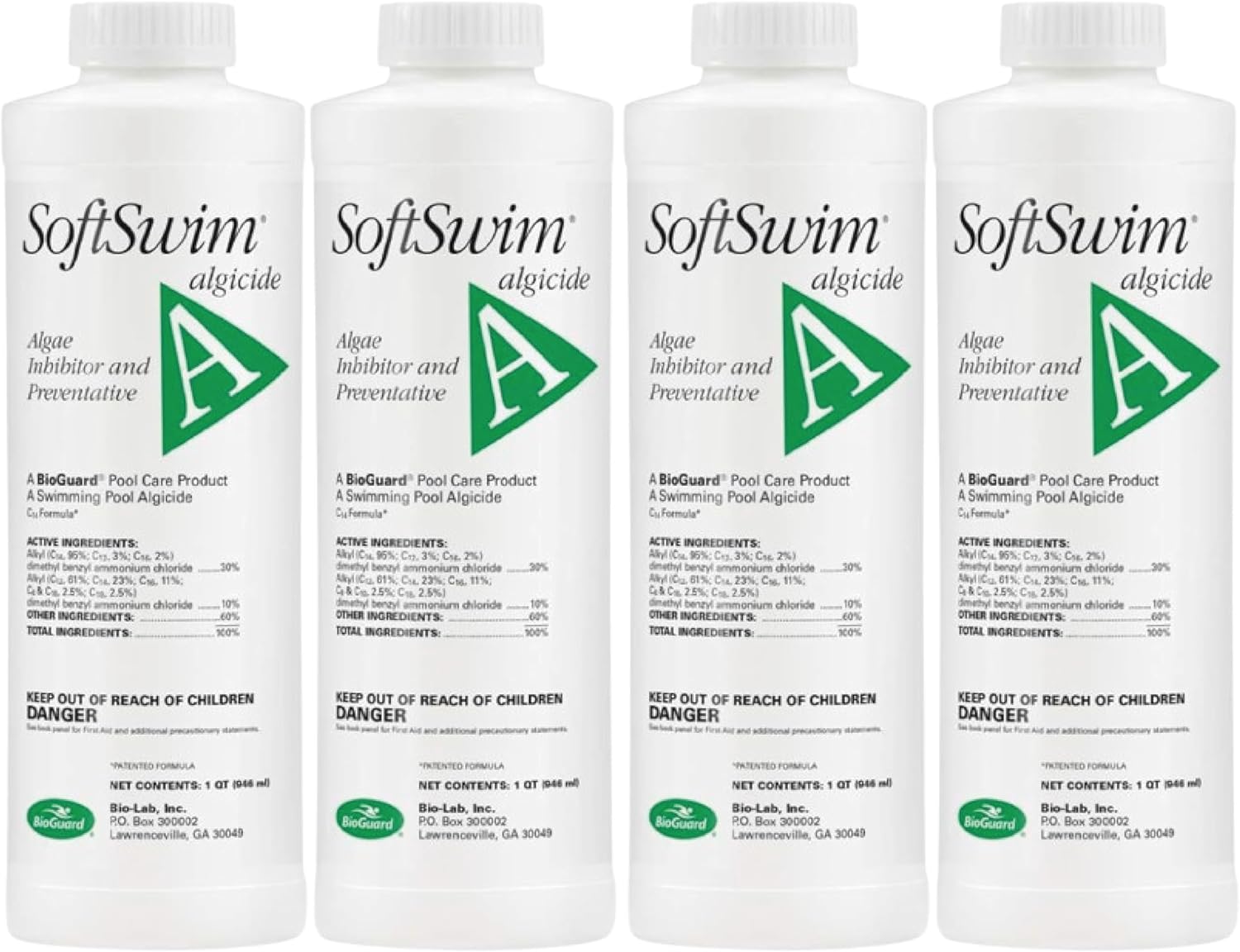 Amazon.com : BioGuard SoftSwim A (1 qt) (4 Pack) : Patio, Lawn & Garden