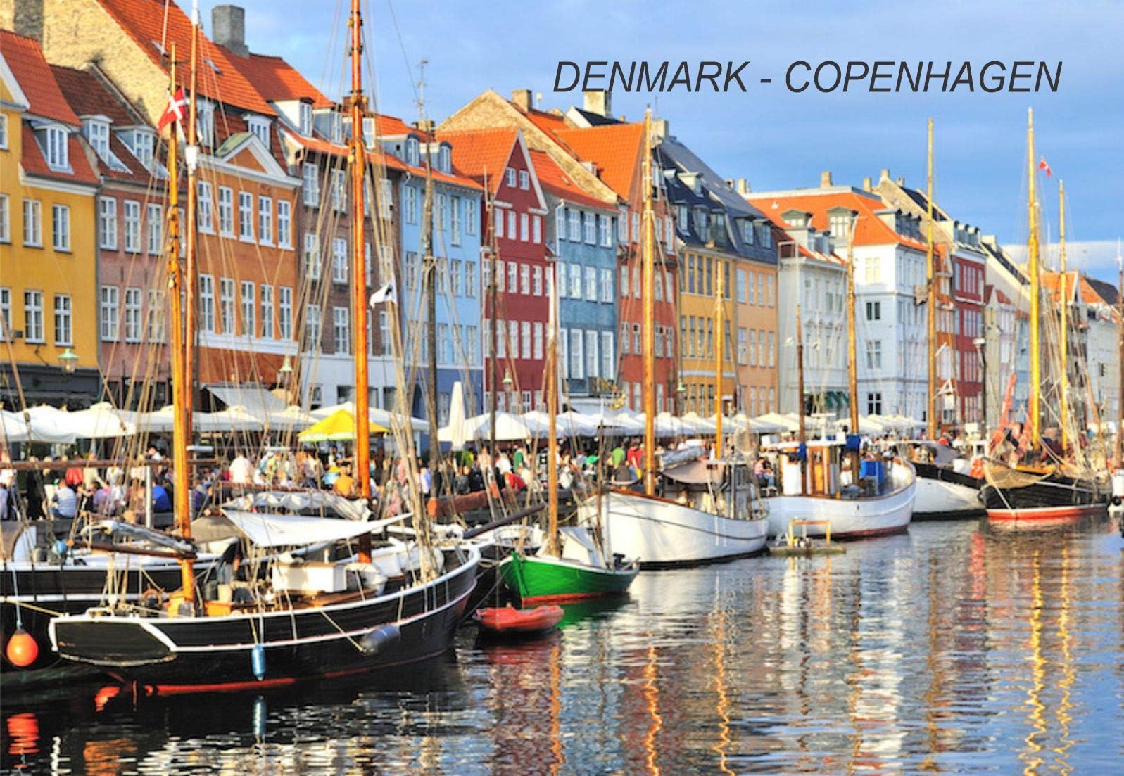 Amazon.com: Copenhagen Denmark Travel Vintage Art Refrigerator Magnet ...