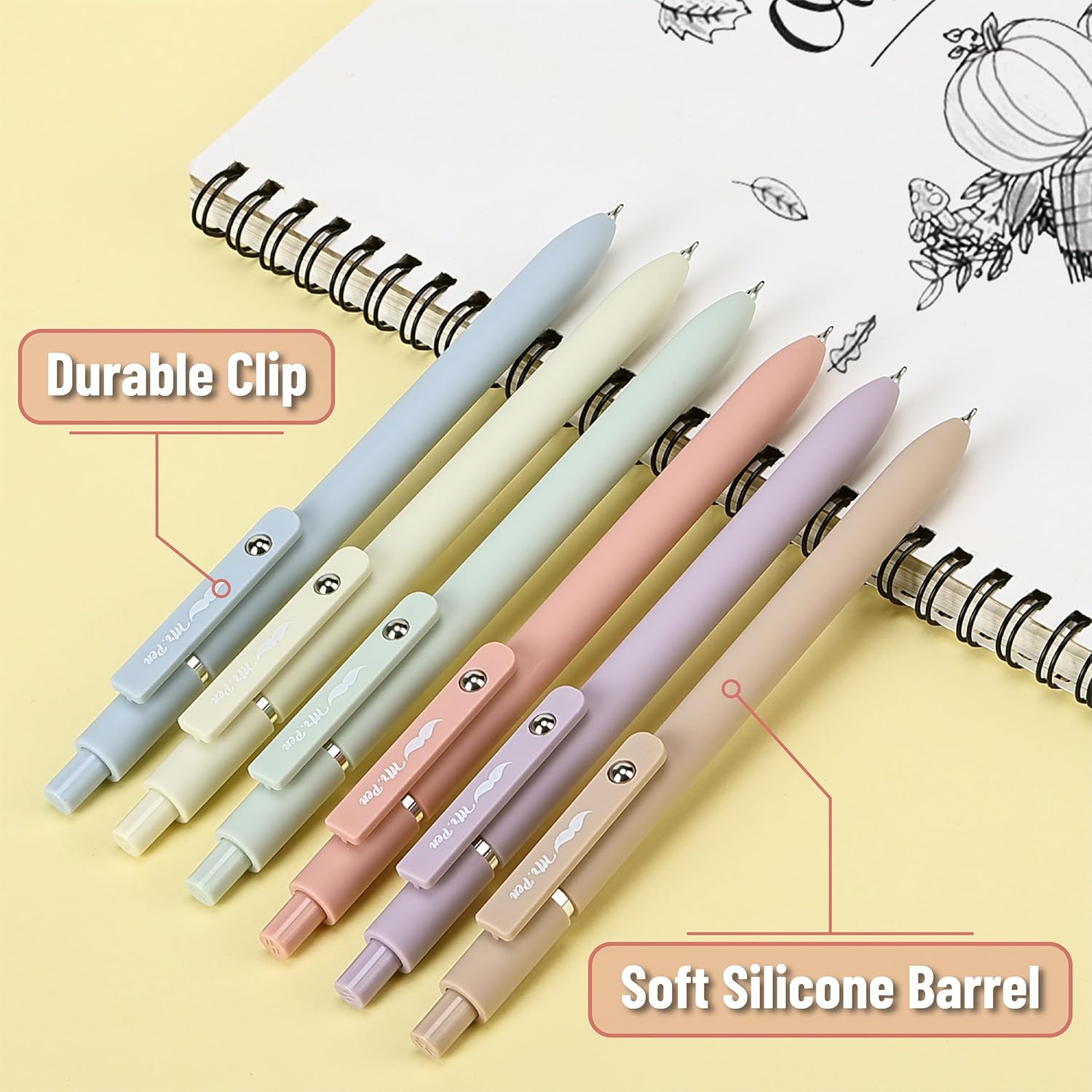 Mr. Pen- Retractable Gel Pens, 6 Pack, Pastel Philippines | Ubuy