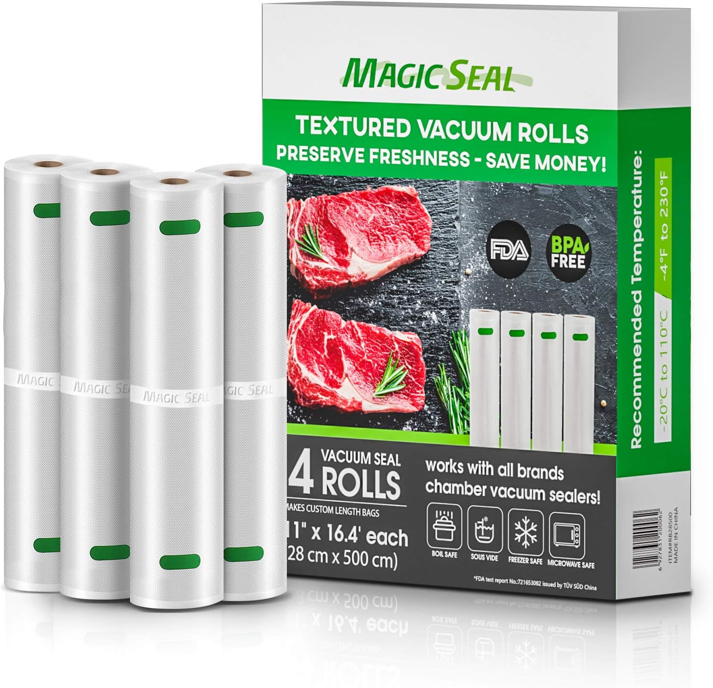 MAGIC SEAL 4 Rolls 11”x 16.4' Vacuum Sealer Nepal | Ubuy