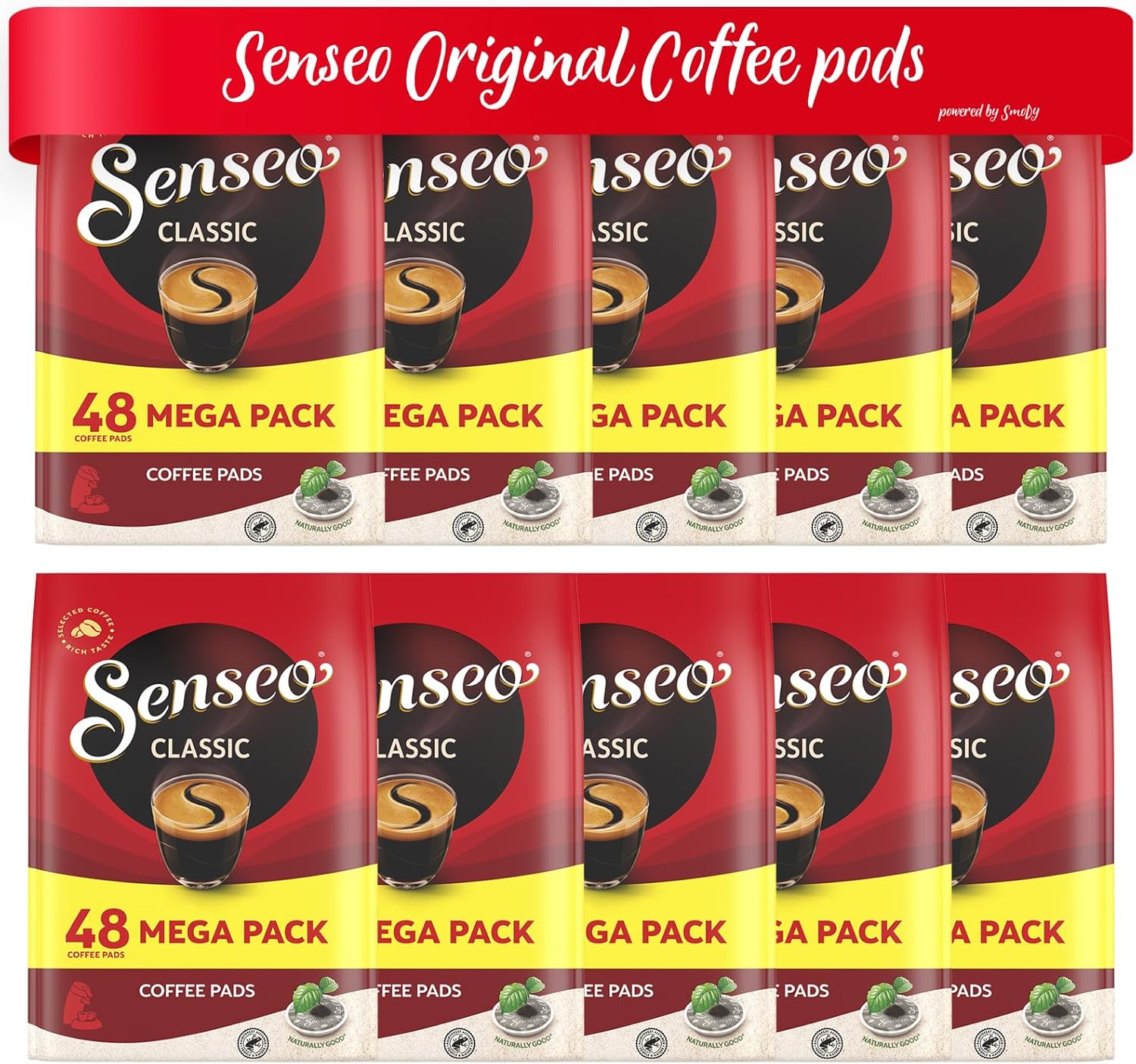 10 x Packs of Senseo Regular Coffee Capsules (48 Capsules) : Amazon.co ...