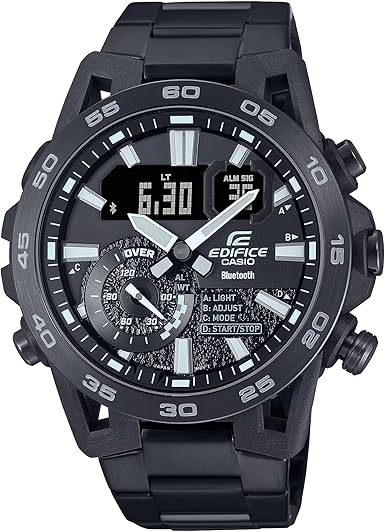 Amazon | 【流通限定モデル】CASIO EDIFICE カシオ エディフィス ECB-40BK-1ADF Bluetooth モバイルリンク スマートフォンリンク レーシング ...