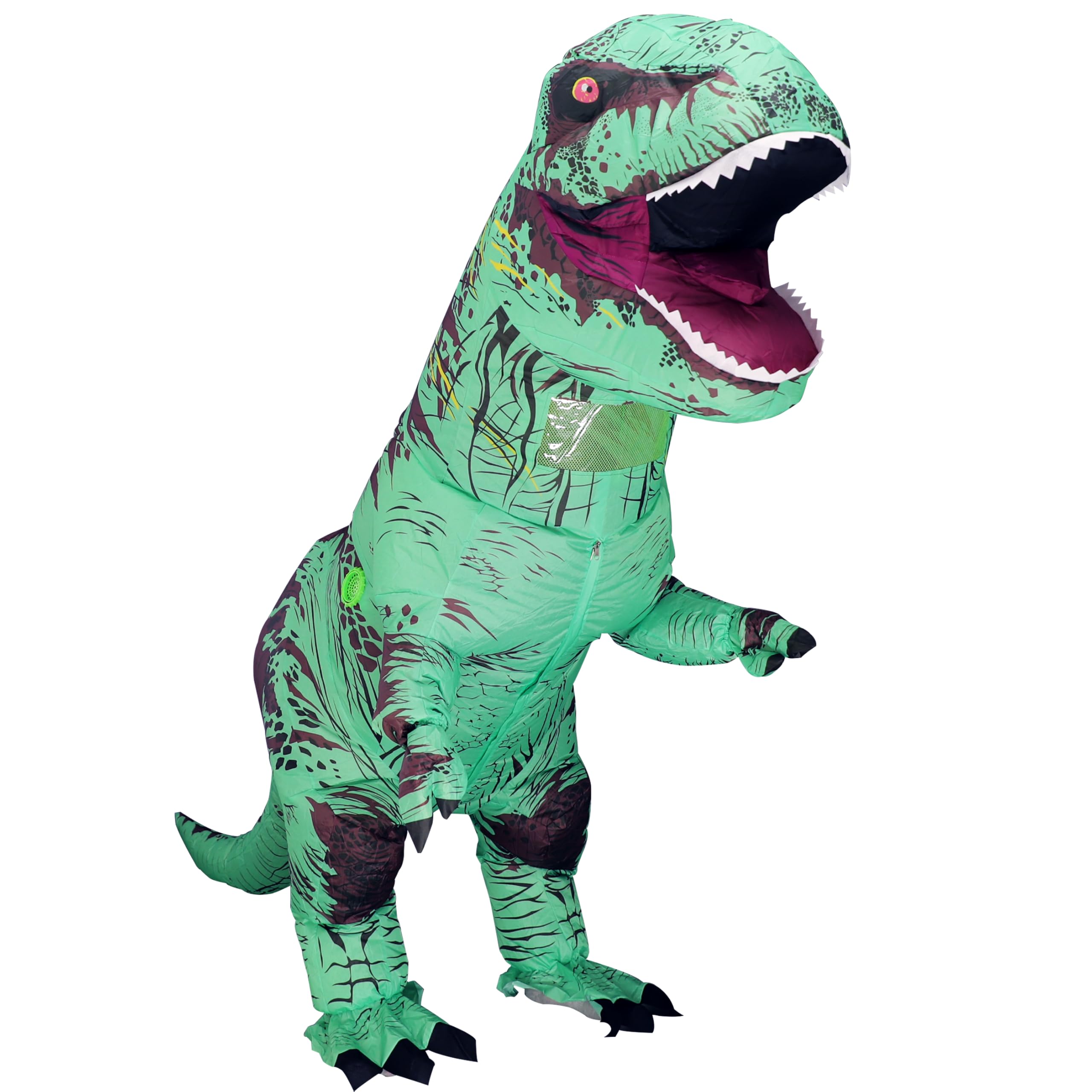 Inflatable Dinosaur Costume Adult, Fancy Halloween Blow up T-Rex ...