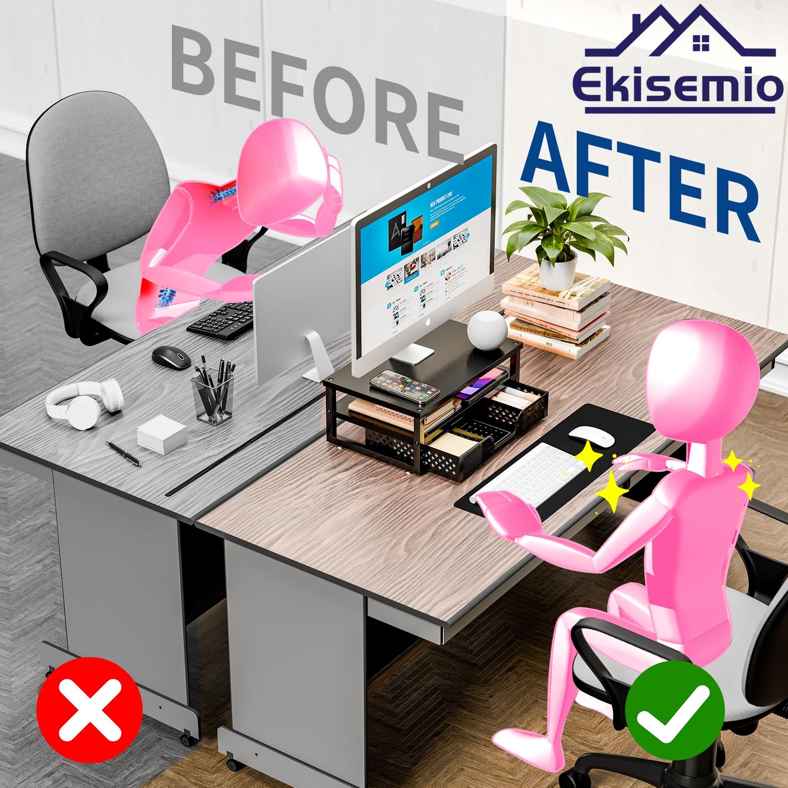 Snapklik.com : Ekisemio Monitor Stand Riser