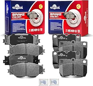 Amazon.com: YXPCARS Front and Rear Ceramic Disc Brake Pads Set Replacement for Lexus IS250 2006 ...
