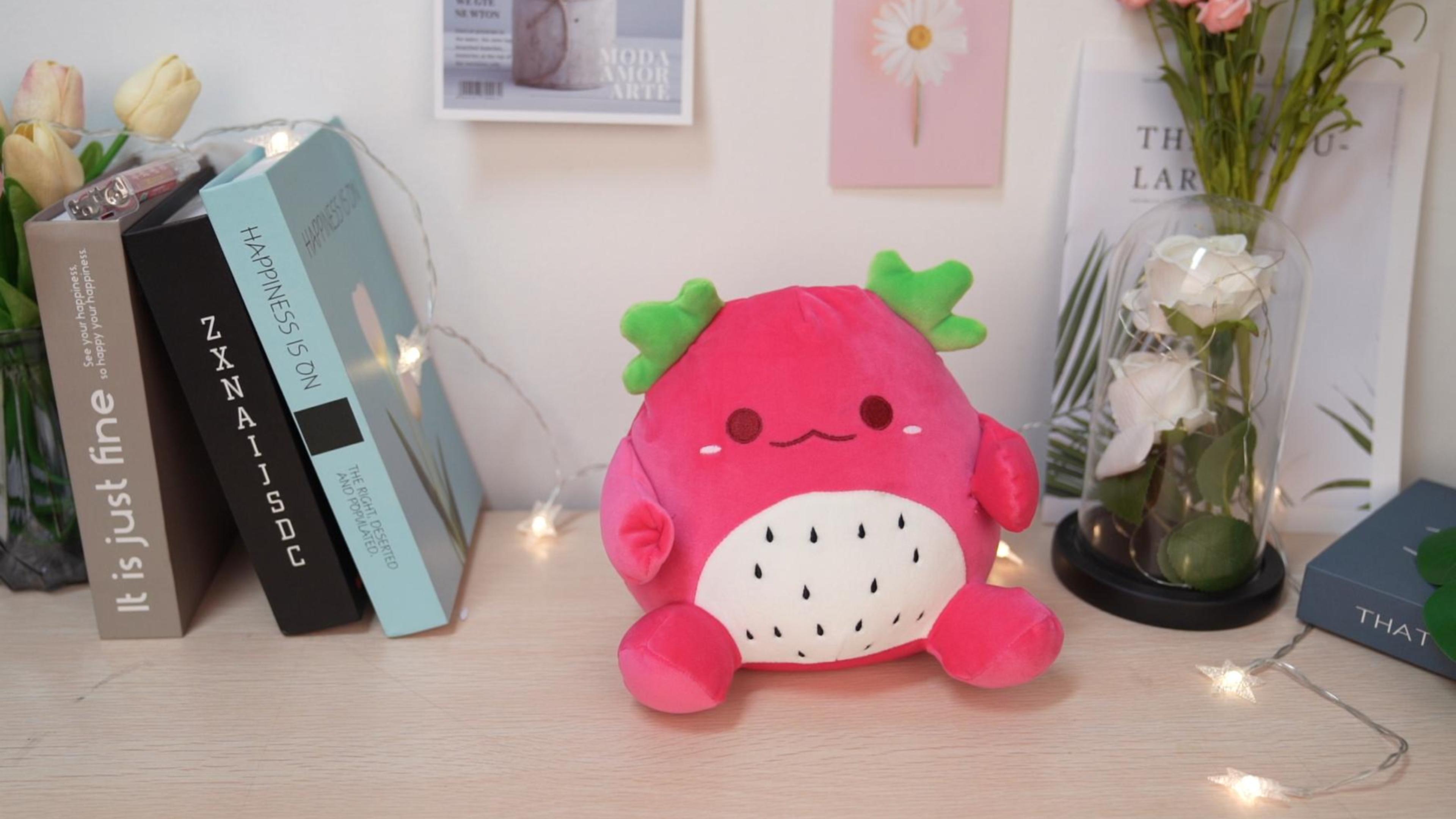 Watch Soft Dragon Fruit Axolotl Plush Toys on Amazon Live