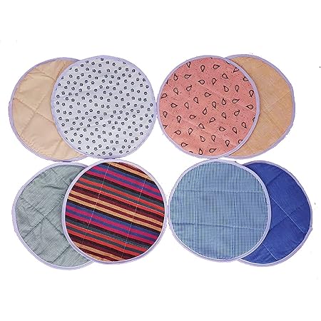 Khillayox Roti Cloth Wrap Rumal Set of 4 pair (Top+Bottam), Chapati ...