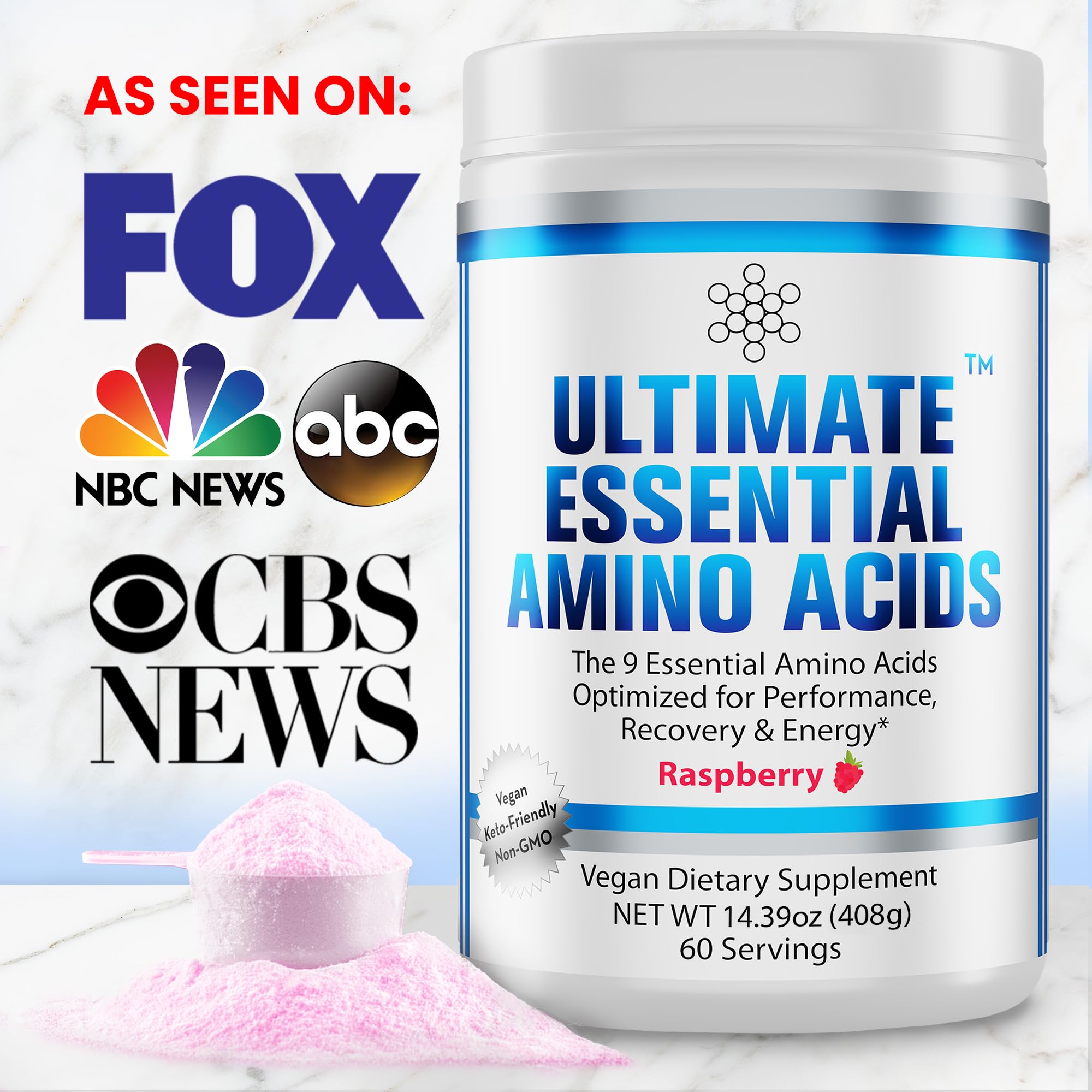 Snapklik.com : Ultimate 100% Essential Amino Acids Powder Berry Flavor, 60